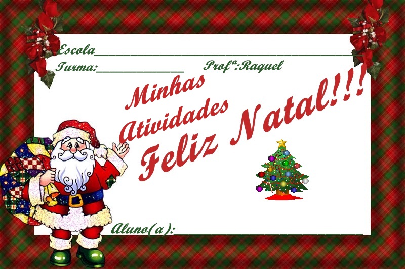 Canto da Tia Quel: Capas de Provas Para Natal Canto da Tia Quel: Capas de Provas Para Natal